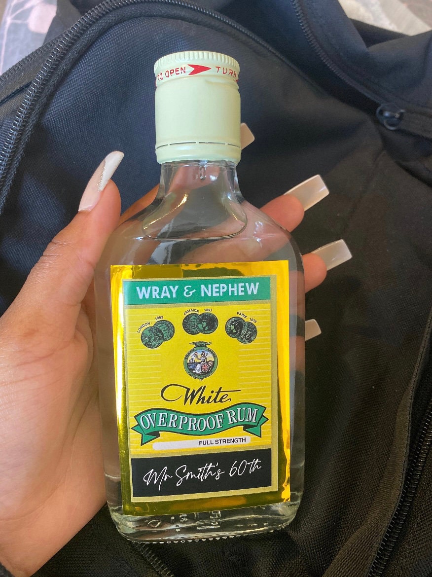 Personalised Wray & Nephew Bottle LABEL ONLY Any Name / - Etsy UK