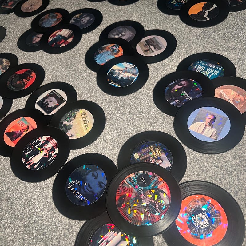 Vinyl Coasters - Etsy