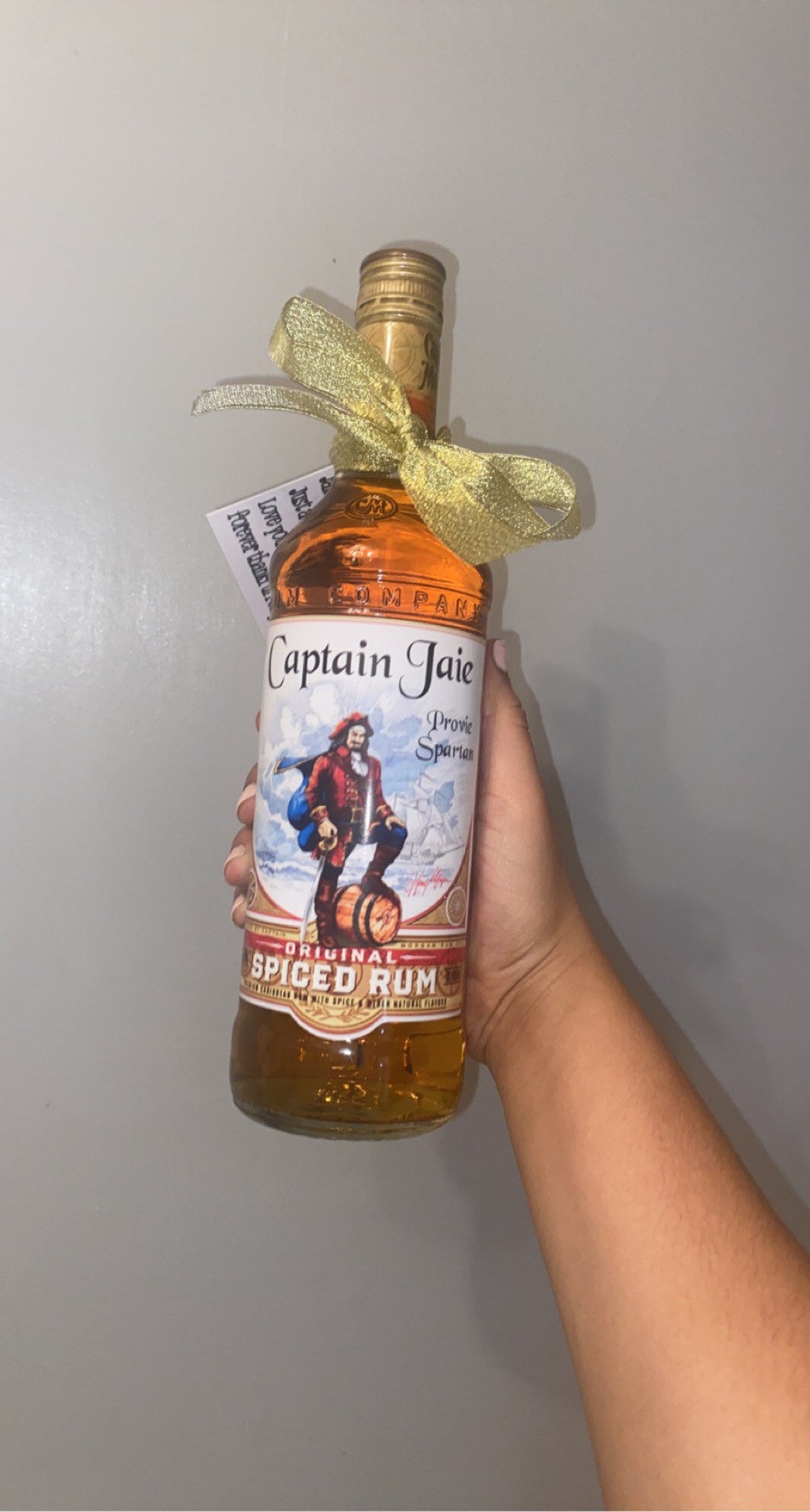 Personalised Captain Morgan Spiced Rum Bottle Label LABEL | Etsy