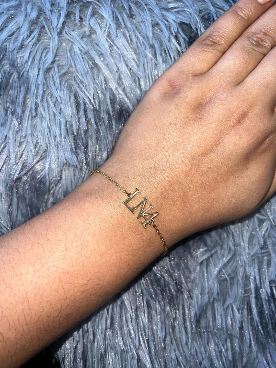 Driver Initials and Numbers | Avant Garde Font Bracelet - Etsy