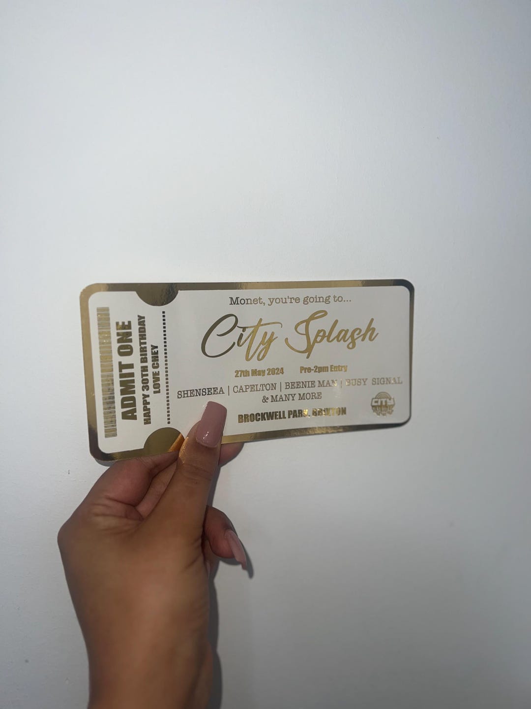 Custom Festival Ticket or Gift Voucher Golden Ticket - Etsy