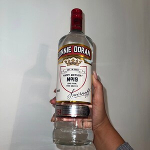 Edit Your Own Personalised Smirnoff Vodka Bottle Label: Custom Name ...