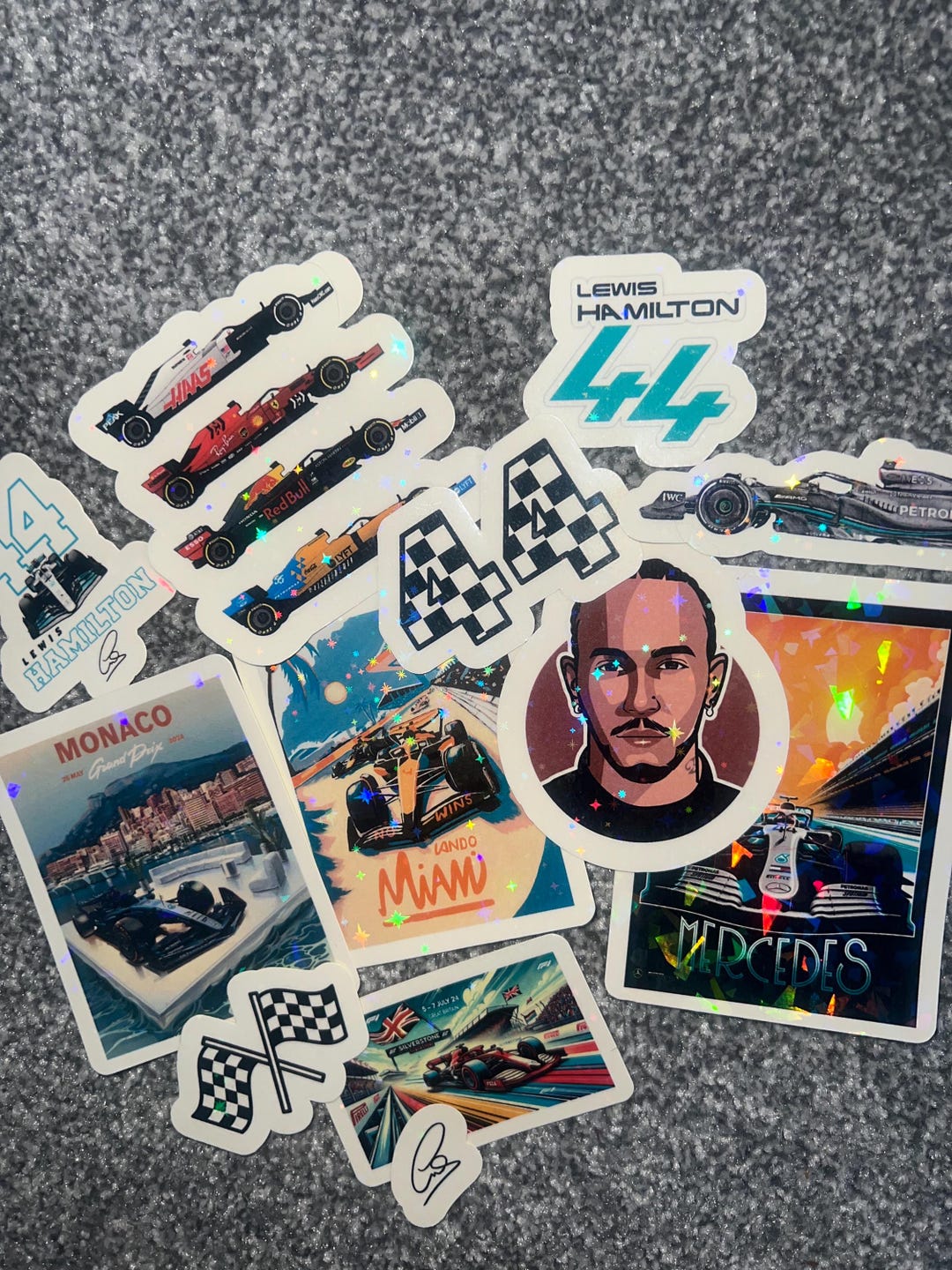 Formula 1 Glitter F1 Stickers Pack - Premium Stickers Perfect for ...