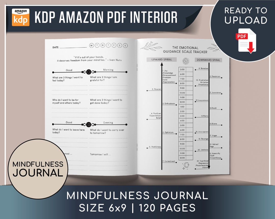 Mindfulness Journal 6x9 bleed 120 Pages-ready to Upload PDF File ...