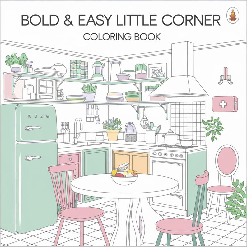 110 Bold & Easy Little Corner Coloring Book, Bold and Easy Housewares ...