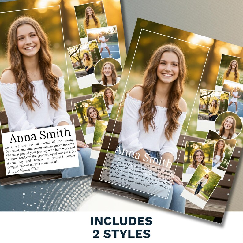 Senior Yearbook Ad Template: Full Page Graduation Tribute (canva) - Etsy