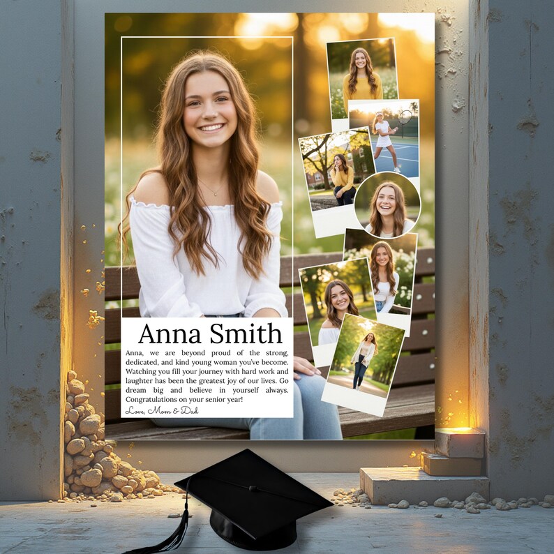 Senior Yearbook Ad Template: Full Page Graduation Tribute (canva) - Etsy