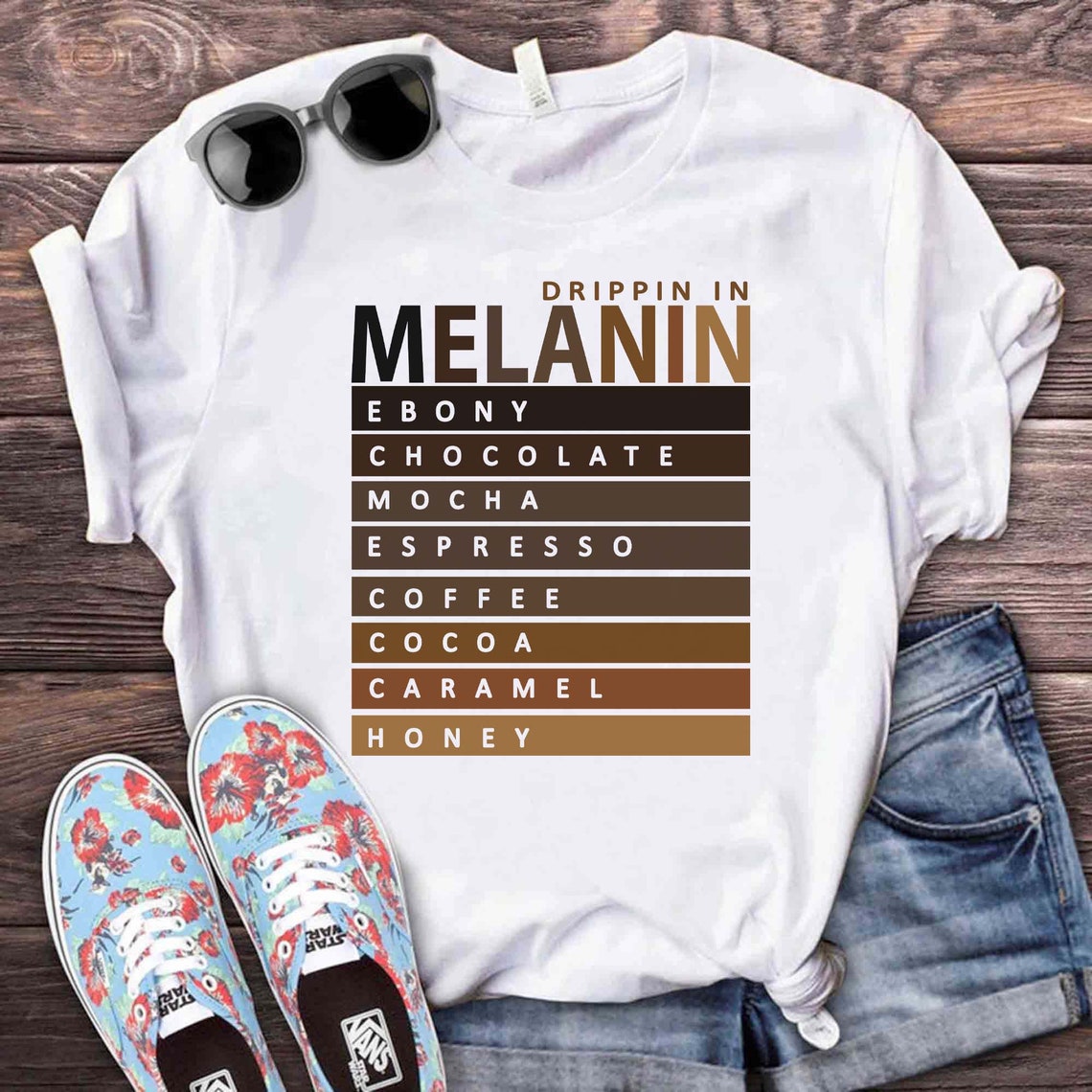 Dripping Melanin Tee Melanin Poppin Shirt Black Queen Shirt Etsy