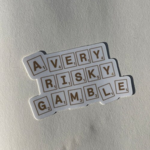 A Very Risky Gamble / the Inheritance Games Sticker - Etsy