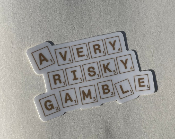 A Very Risky Gamble / the Inheritance Games Sticker - Etsy