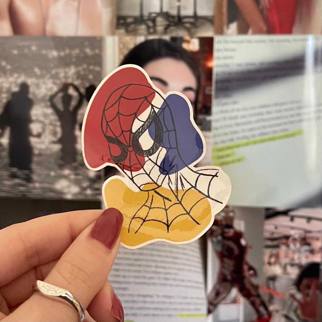 Spider-man Clear Sticker - Etsy