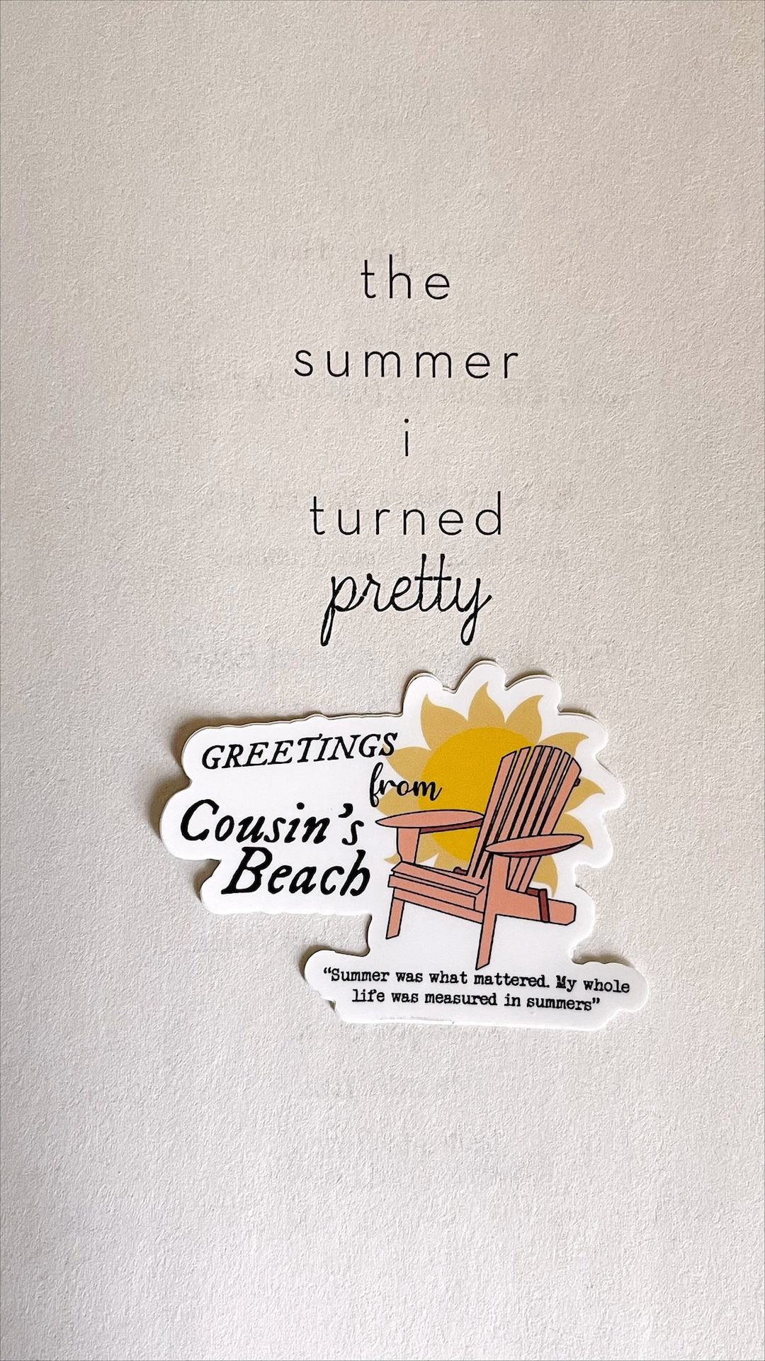 The Summer I Turned Pretty Sticker - Etsy
