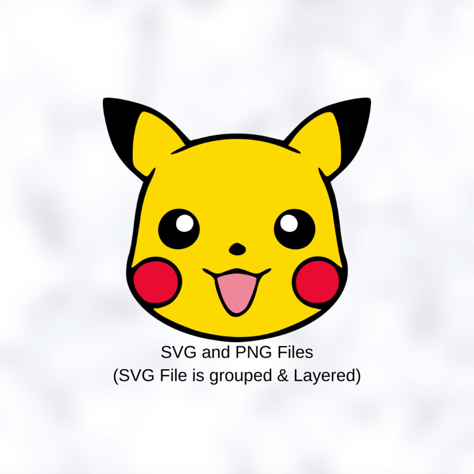 Pikachu SVG Pokemon svg Grouped svg Layered SVG Cricut | Etsy