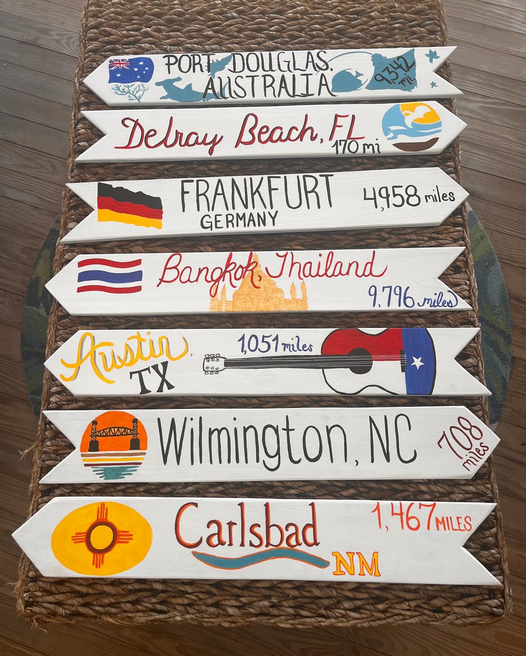 Directional Signs, Hand Painted, Directional Arrows, Custom Directional ...