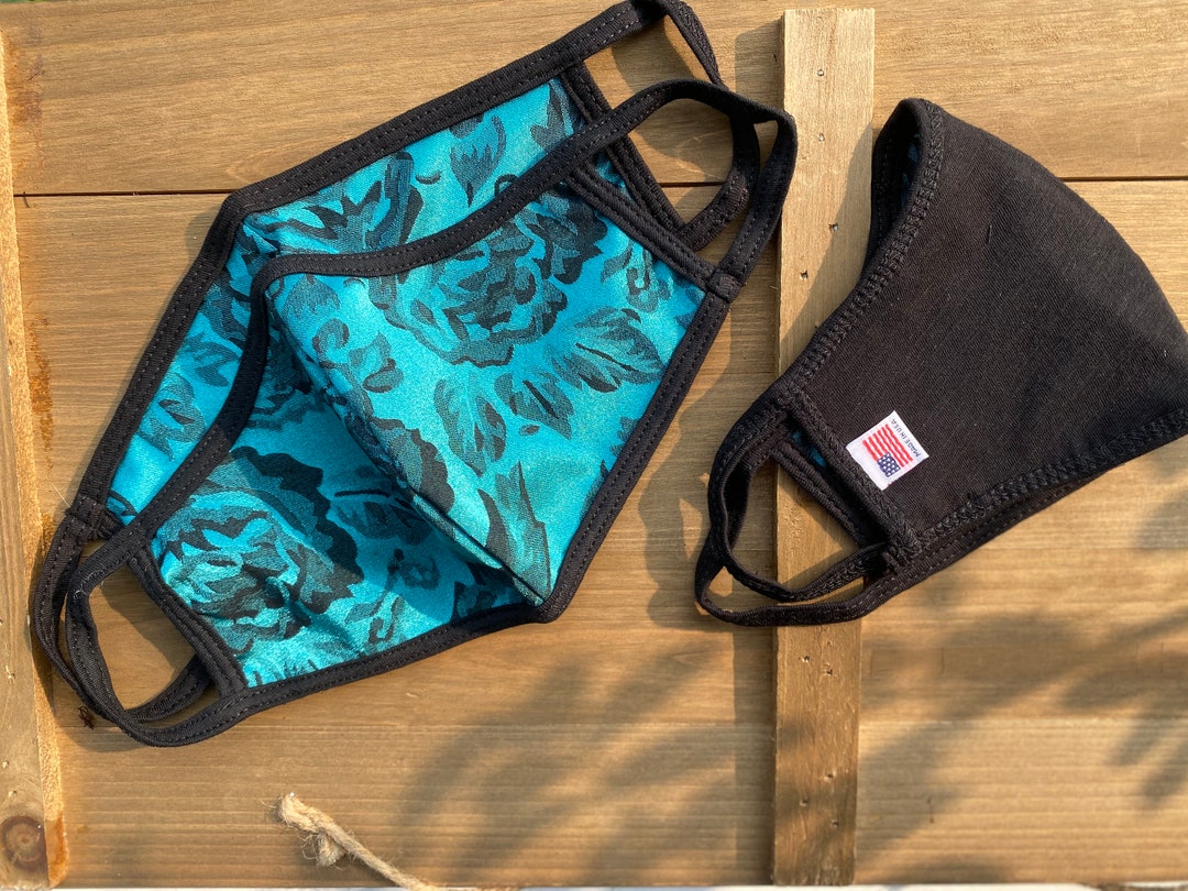 Turquoise Splash Face Mask - Etsy