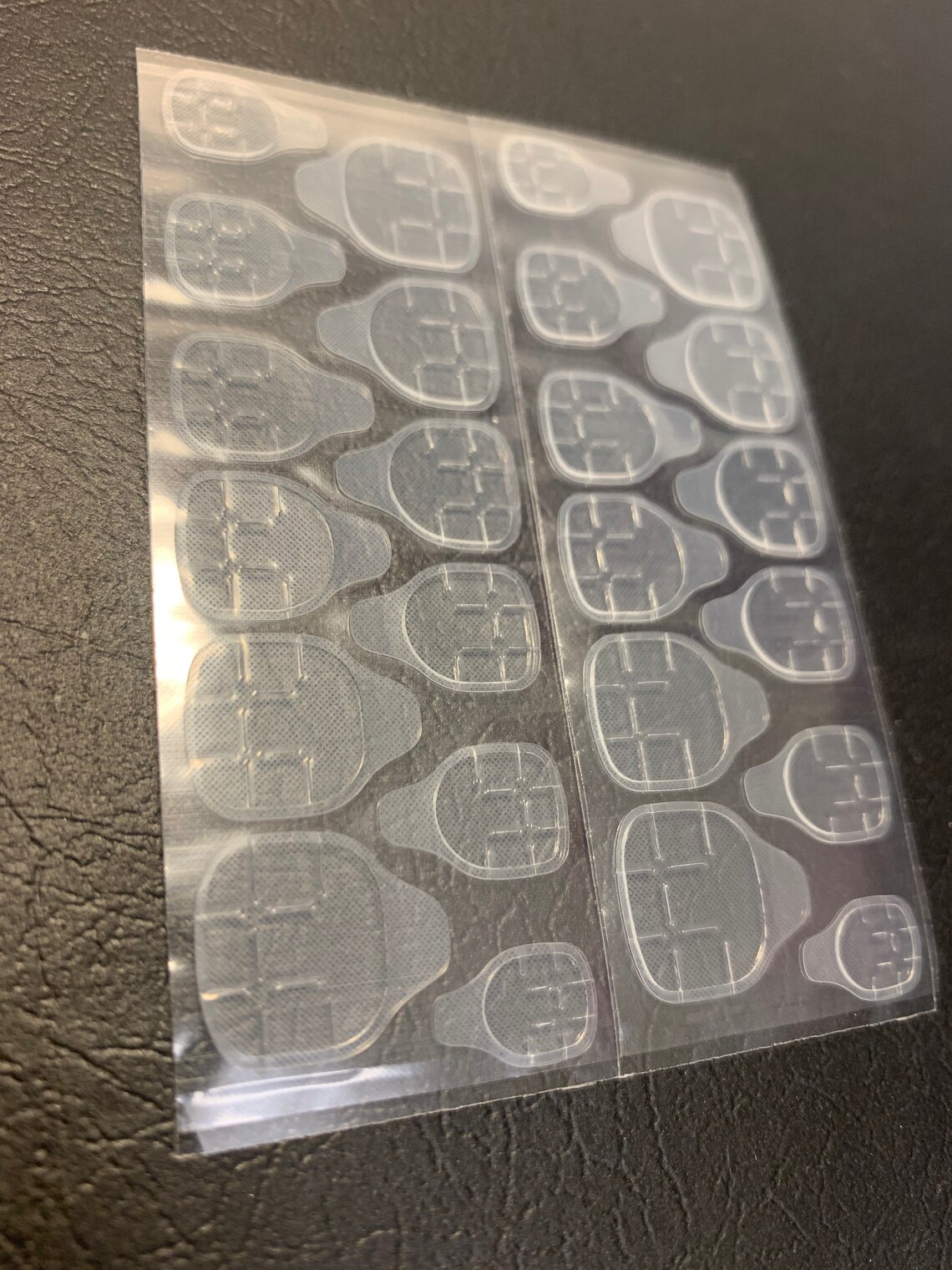 24 Press on Nail Adhesive Tabs per 1 Sheet Gel Tabs Double | Etsy UK