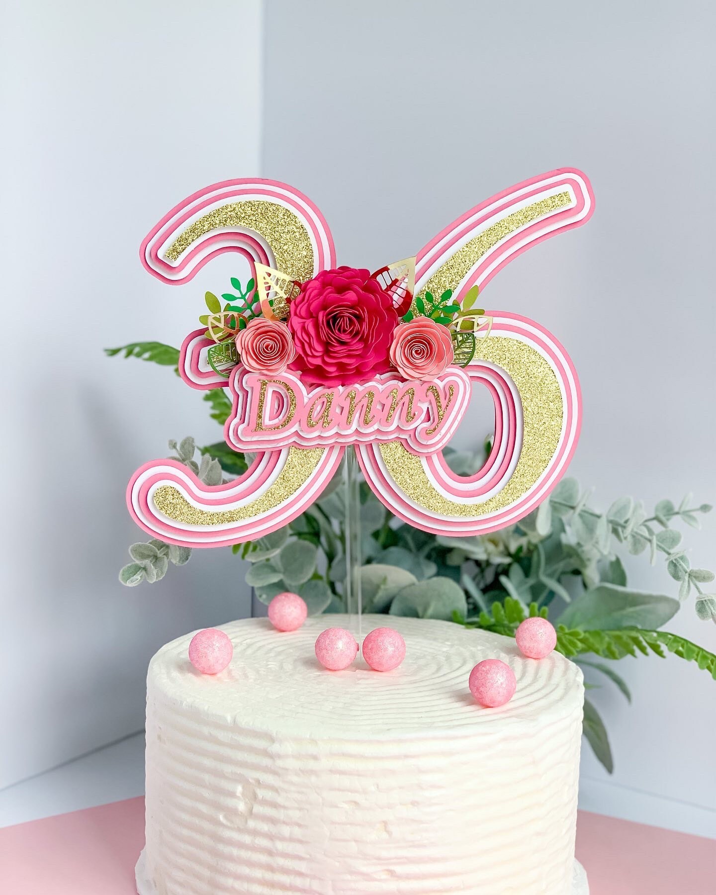 Number Cake Topper Birthday Number Cake Topper Personalized Number Cake ...