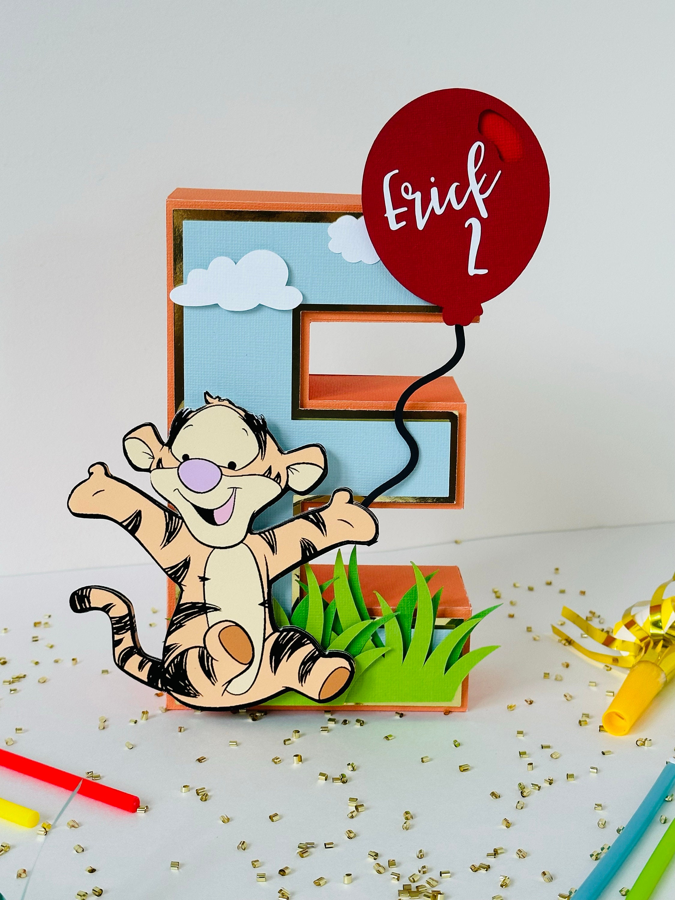Baby Tigger 3D Letter Winnie the Pooh 3D Letter - Etsy