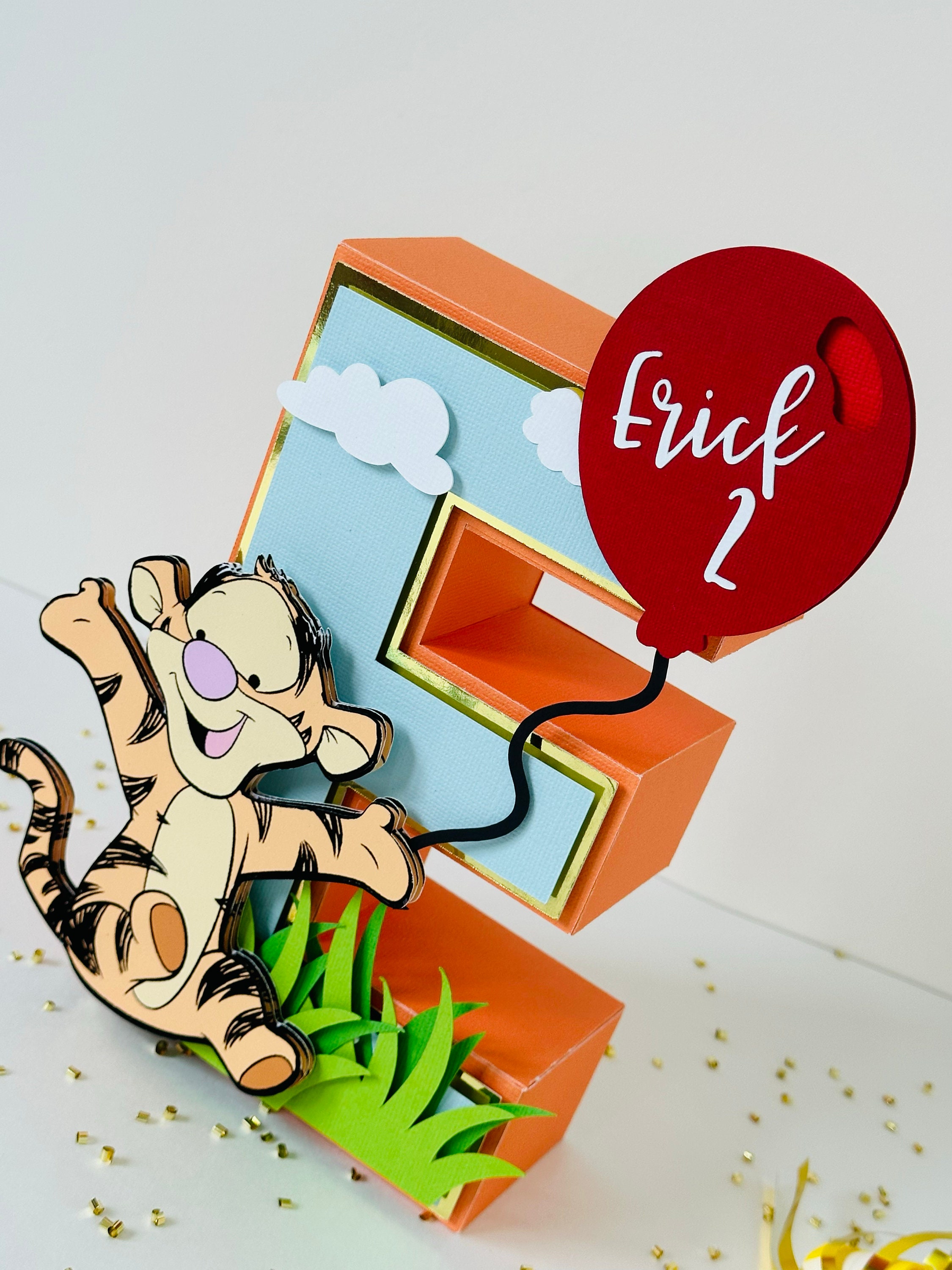 Baby Tigger 3D Letter Winnie the Pooh 3D Letter - Etsy