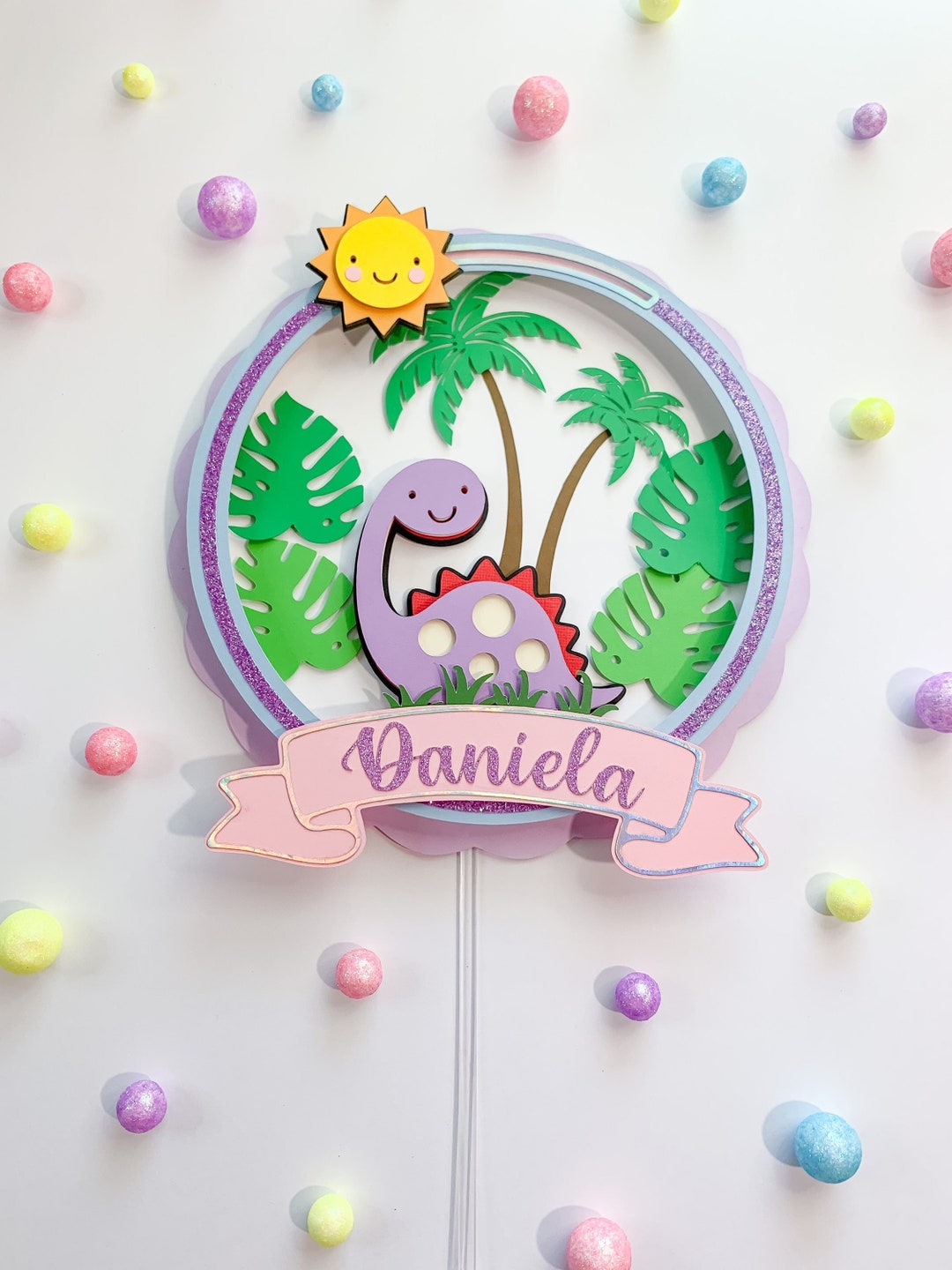 Dinosaur Cake Topper, Cake Topper, Birthday Cake Topper, Custom Cake ...