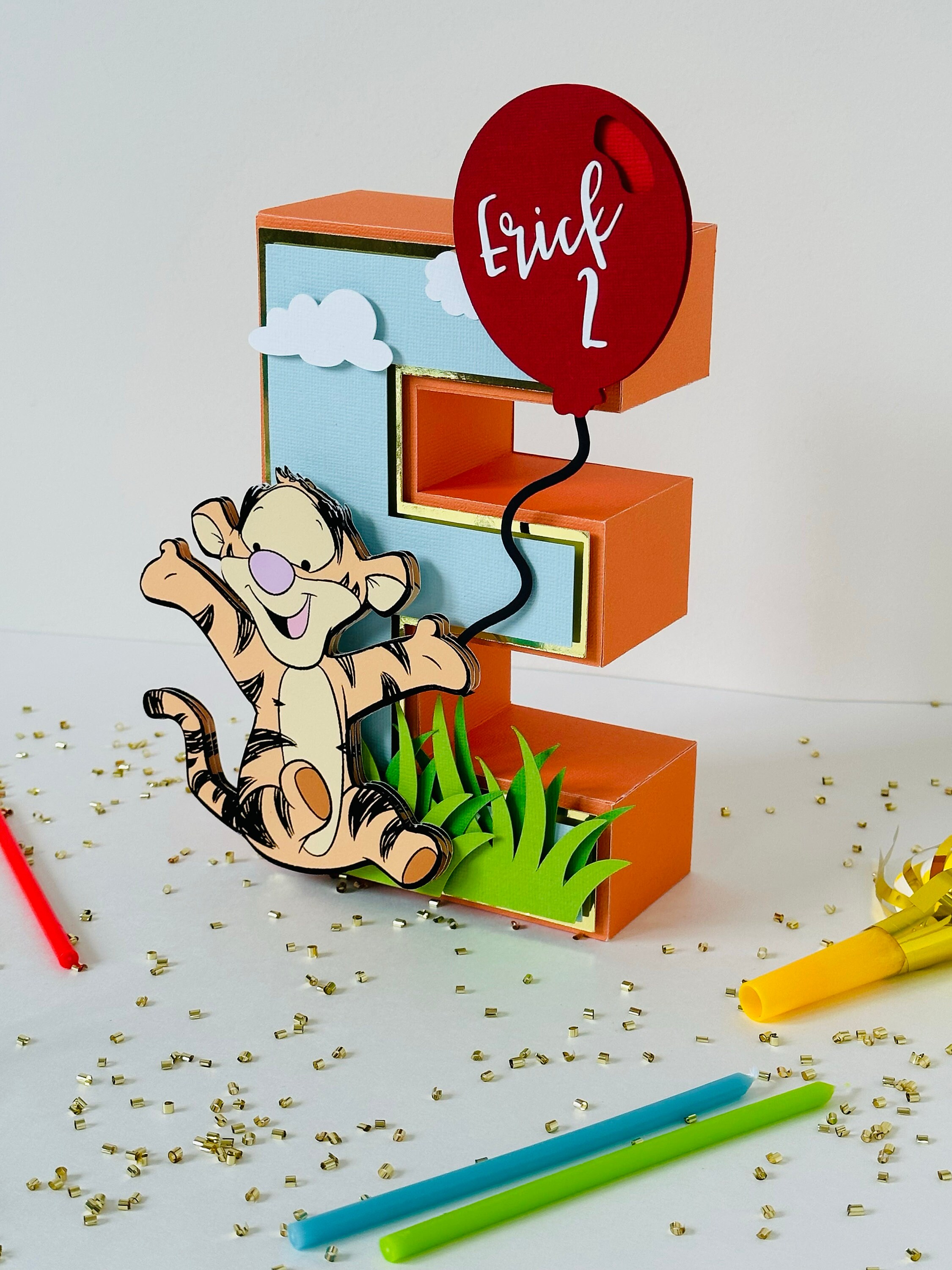 Baby Tigger 3D Letter Winnie the Pooh 3D Letter - Etsy