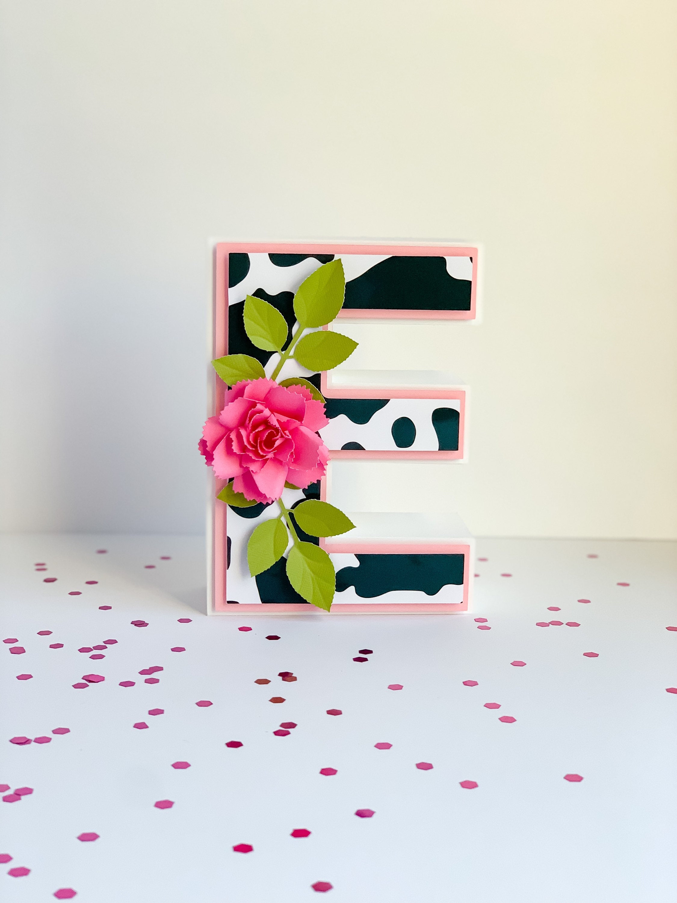 One 3D Letters Cow Theme Birthday Party Cow Print Party - Etsy