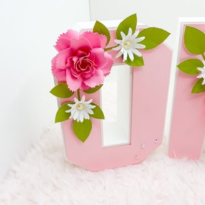 ONE Floral 3d Letters | Personalized Letters | Favors Party Décor - Etsy