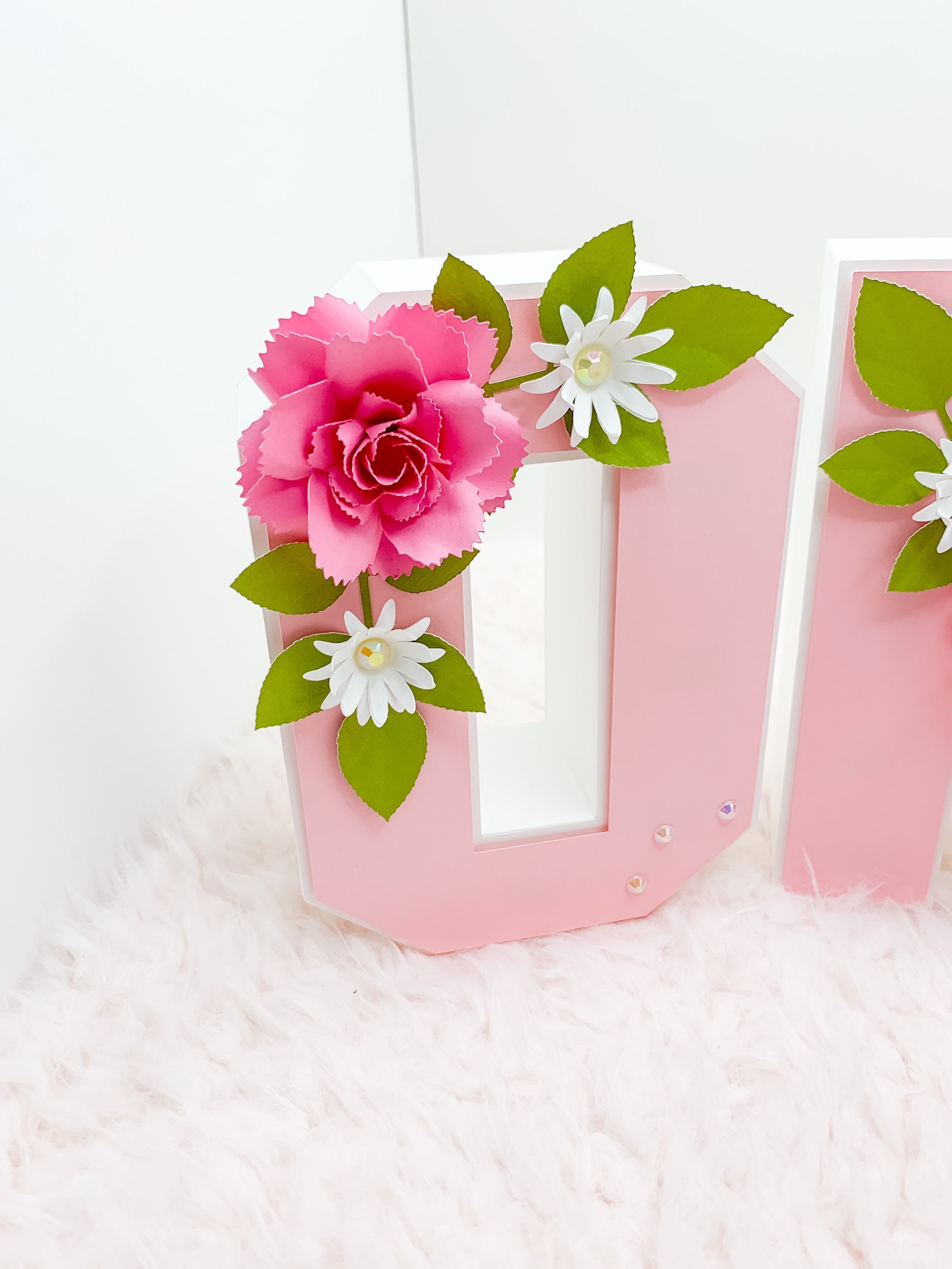 ONE Floral 3d Letters Personalized Letters Favors Party - Etsy