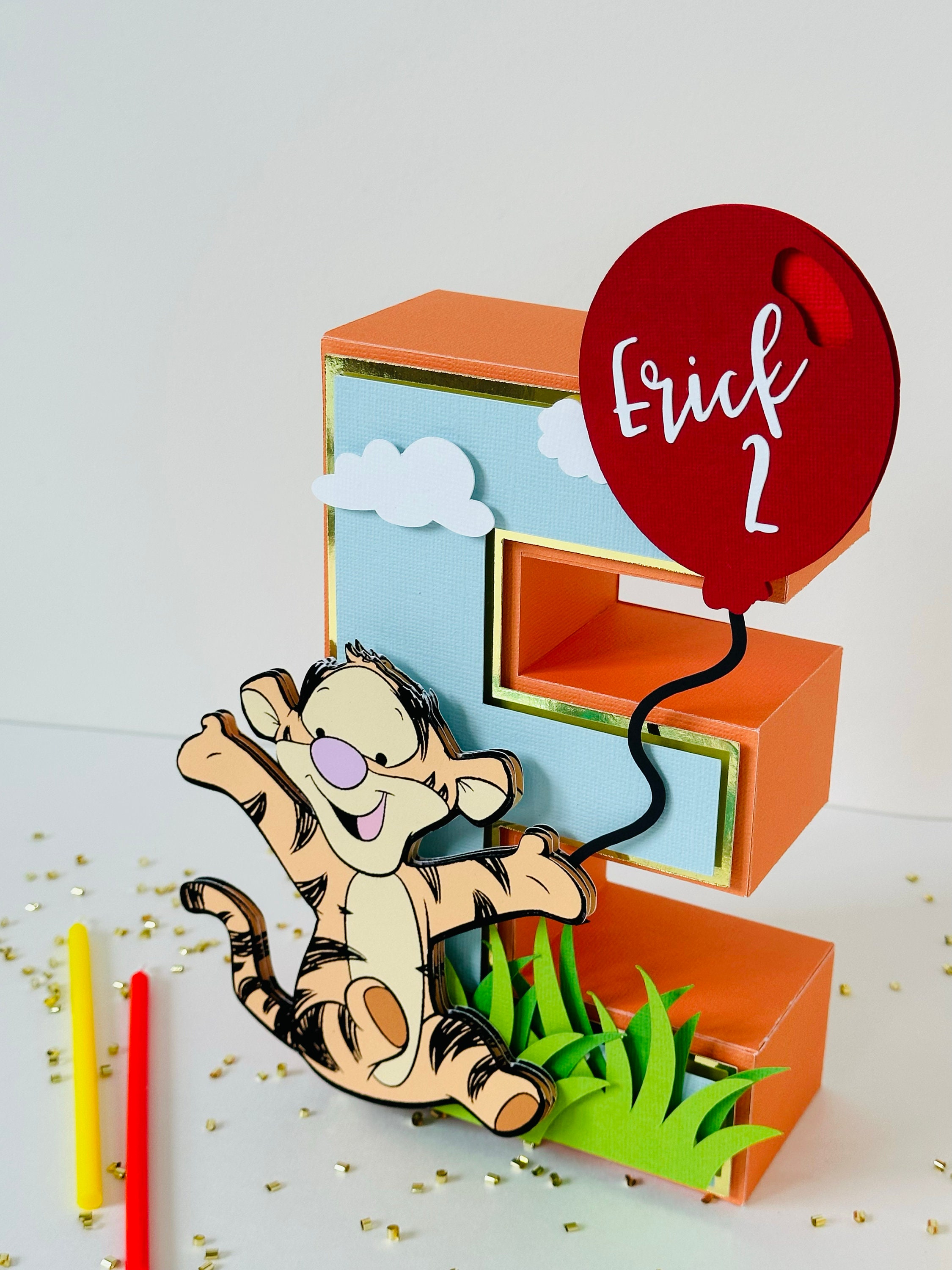 Baby Tigger 3D Letter Winnie the Pooh 3D Letter - Etsy