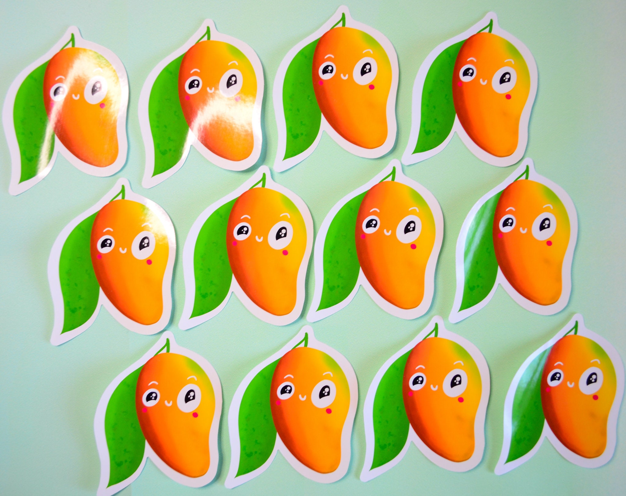 Happy Mango Sticker happy fruity tropical mango Sticker - Etsy 日本