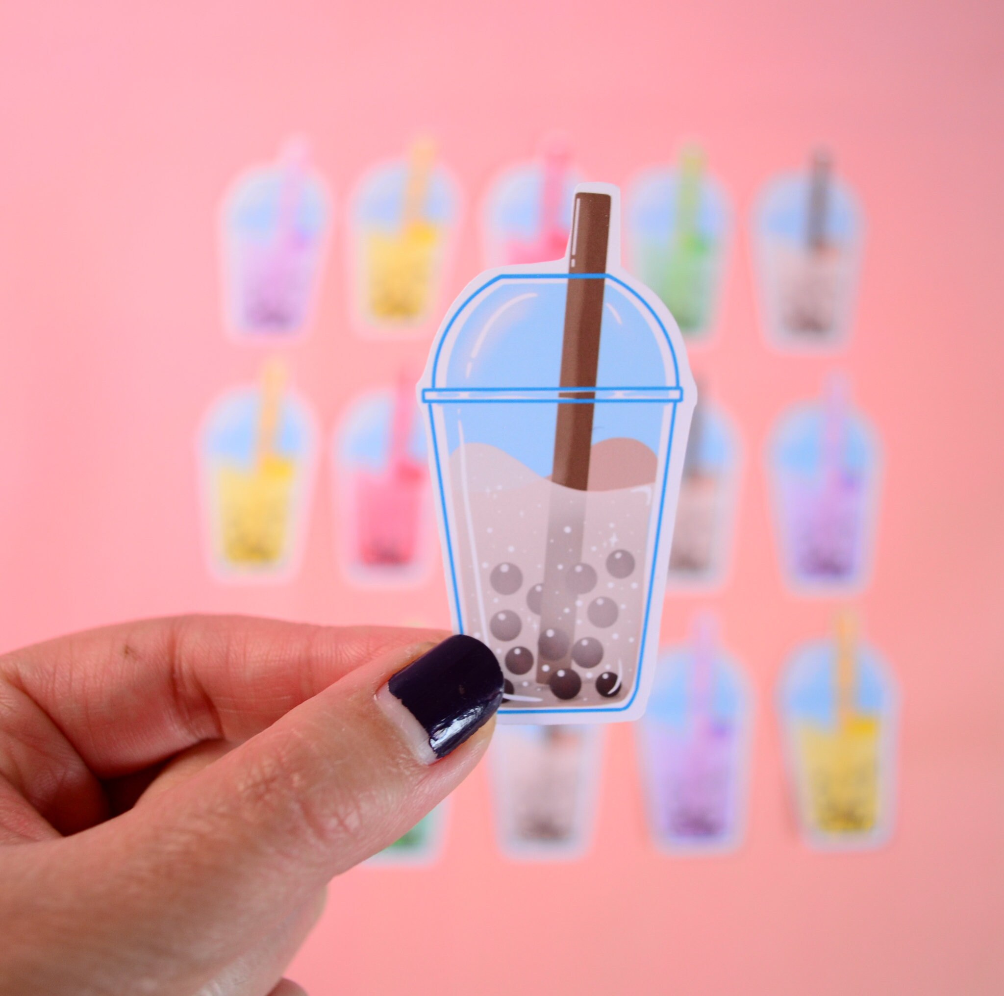 Bubble Tea Stickers 5 Different Colours Cute Boba Tea Drink - Etsy