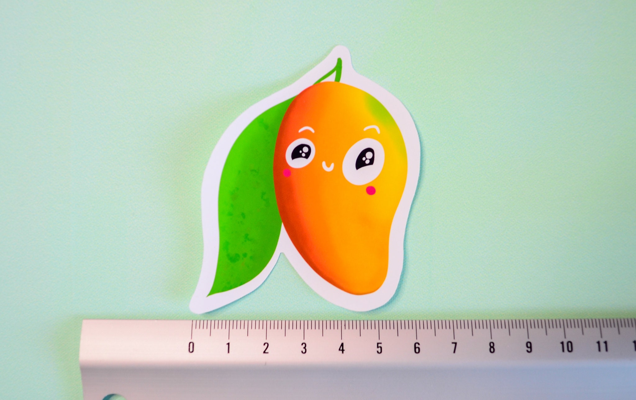 Happy Mango Sticker happy fruity tropical mango Sticker - Etsy 日本