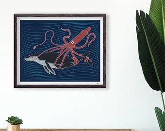 Giant Squid - Etsy