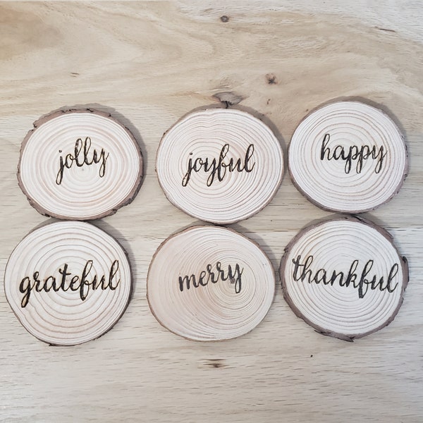 Word Coasters - Etsy