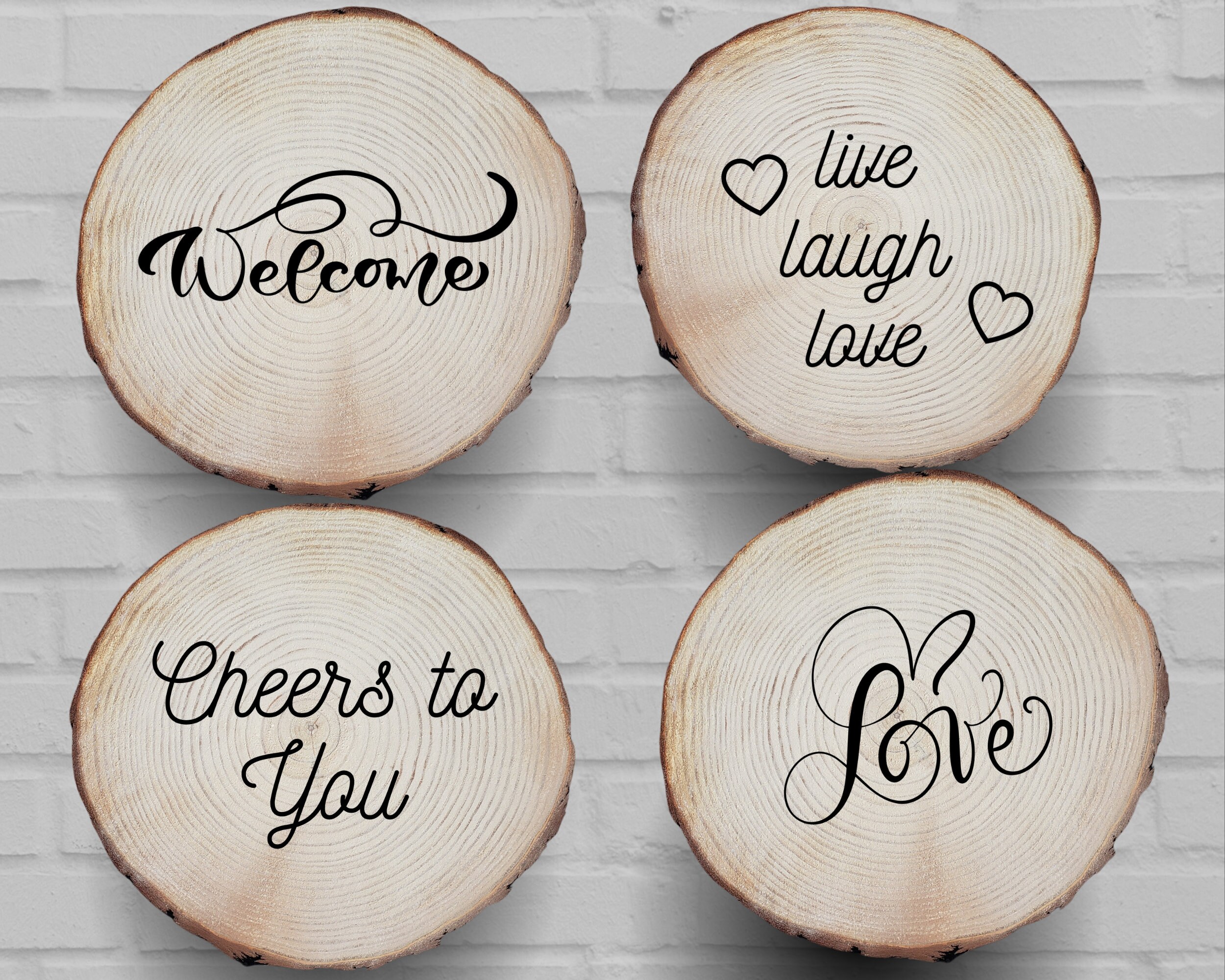 Wood Slice Sign - Etsy