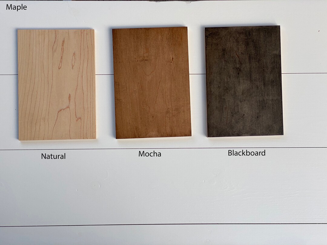 Maple Mantel Finish Samples - Full Credit Will Be Applied to Mantel ...