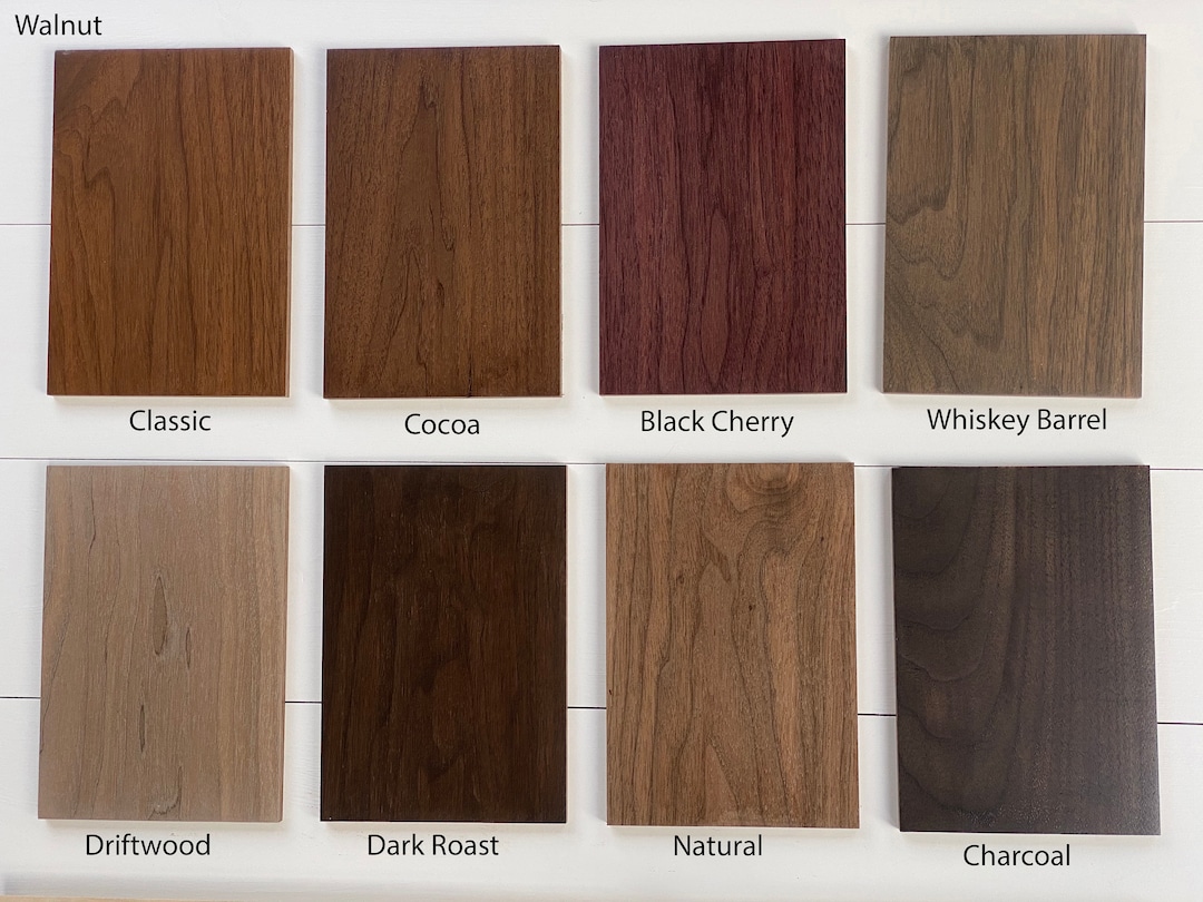 Walnut Mantel Finish Samples - Full Credit Will Be Applied to Mantel ...
