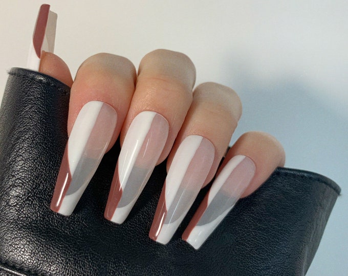 HAND PAINTED REUSABLE PRESS ON NAILS by NailMailbyKhlo on Etsy