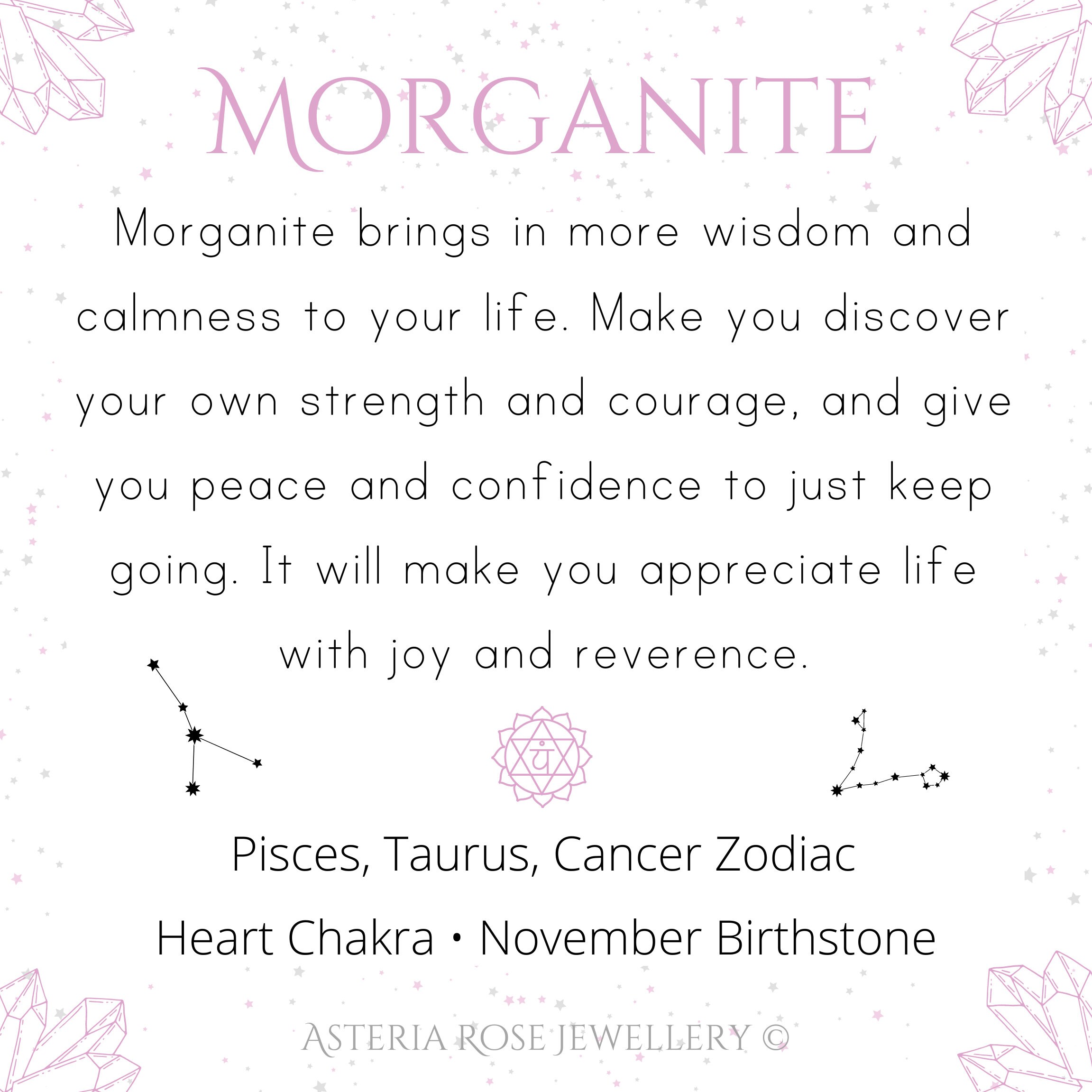 Morganite Necklace Raw Crystal Necklace Pisces Zodiac - Etsy UK