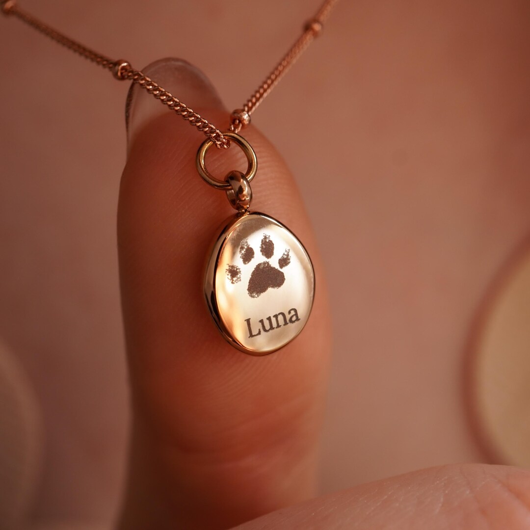 Personalised Tag Necklace, Custom Gold Initial Pendant, New Mom Gift ...