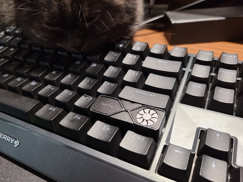 RTX3080 Graphics Card Keycap GPU 2.75U Rotating Artisan Metal - Etsy