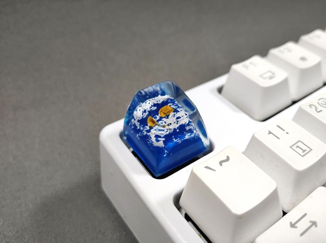 1artisan Sea Wave Resin Keycap Blue Dark Blue Scenery for Mechanical ...