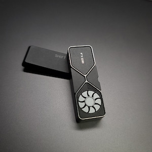 RTX3080 Graphics Card Keycap GPU 2.75U Rotating Artisan Metal Right ...