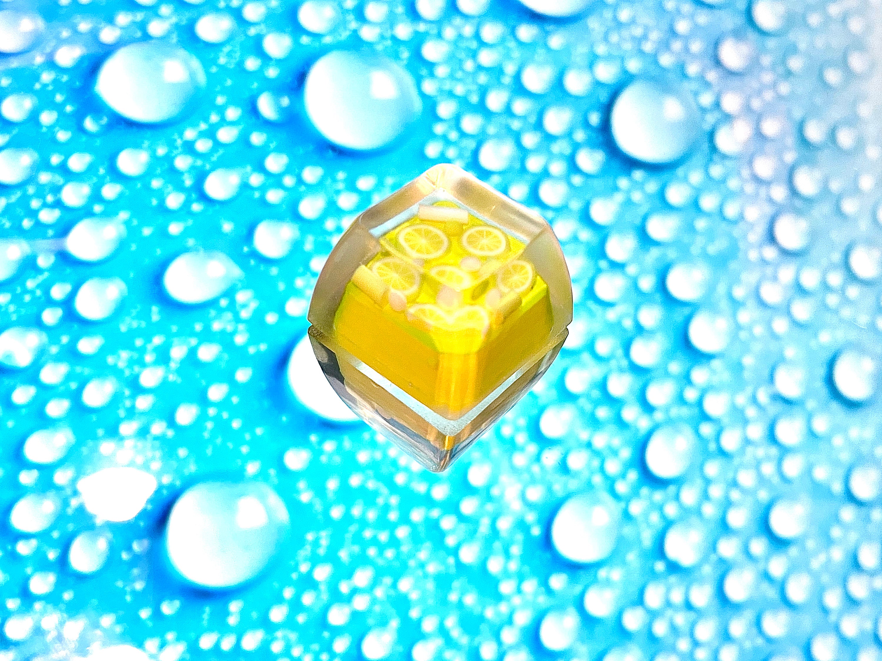 Handmade Cute Resin Keycaps Backlit Refreshing Fruit Themed: Avocado ...