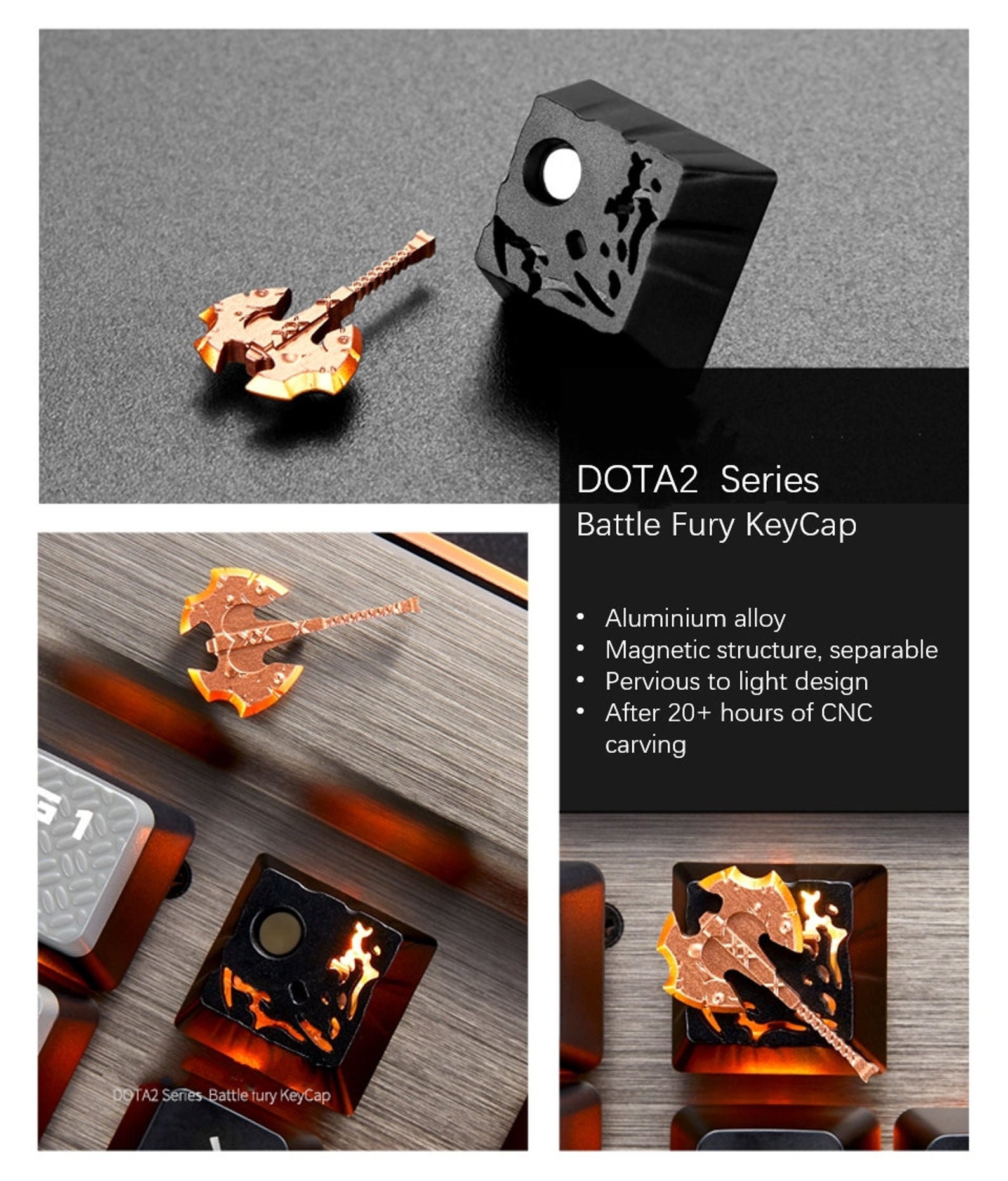 Dota 2 Loot/heroes Magnetic Keycaps for Mechanical Keyboard Cherry MX ...