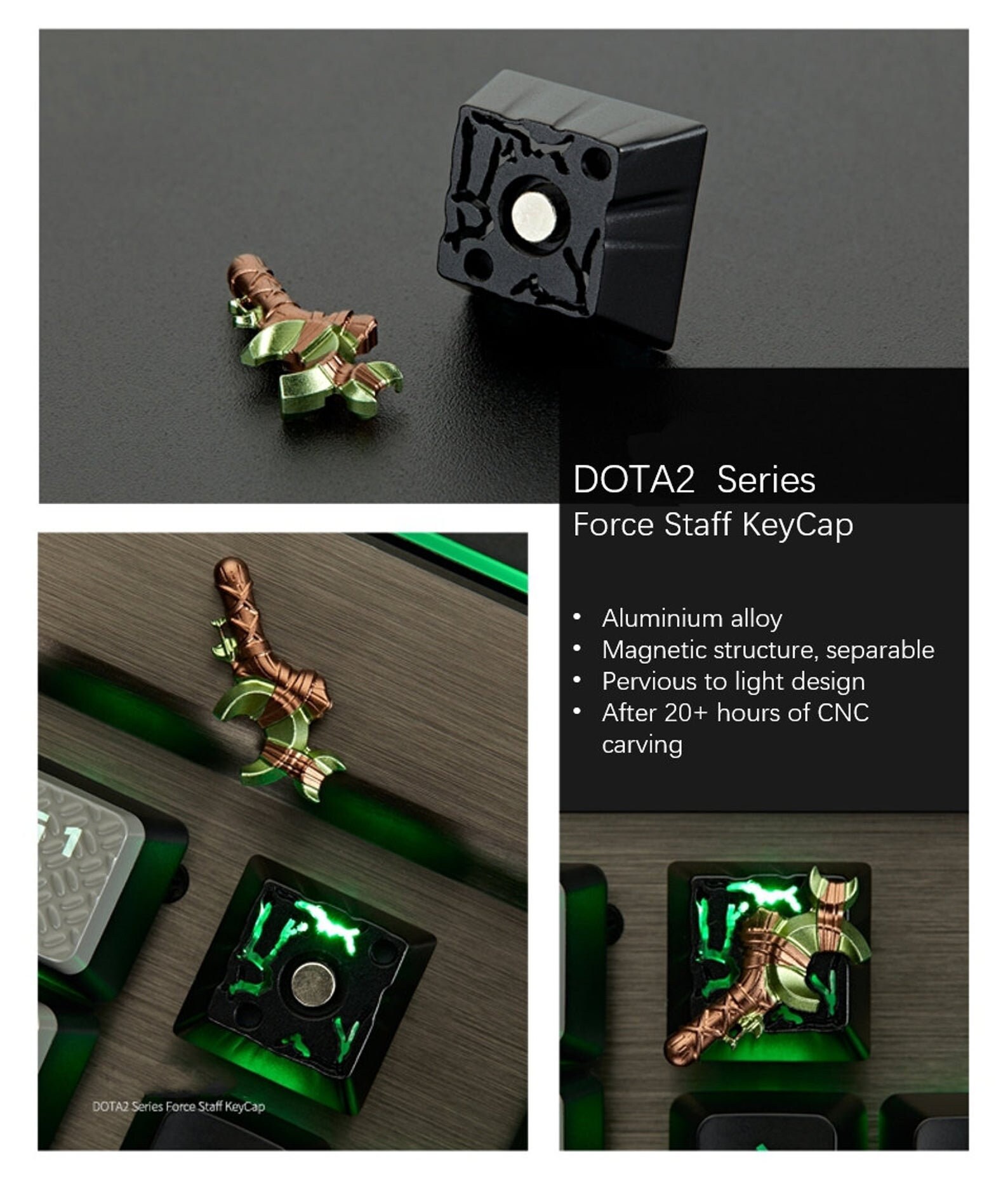 Dota 2 Loot/heroes Magnetic Keycaps for Mechanical Keyboard Cherry MX ...