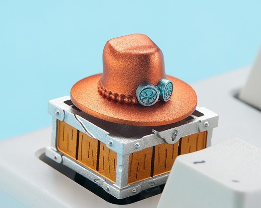 Rotating Genuine One Piece 3D Keycap Ace Aluminum Alloy Medal ...