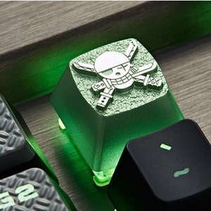 ONE PIECE ZORO Genuine Aluminum Artisan Mechanical Keycap Light ...