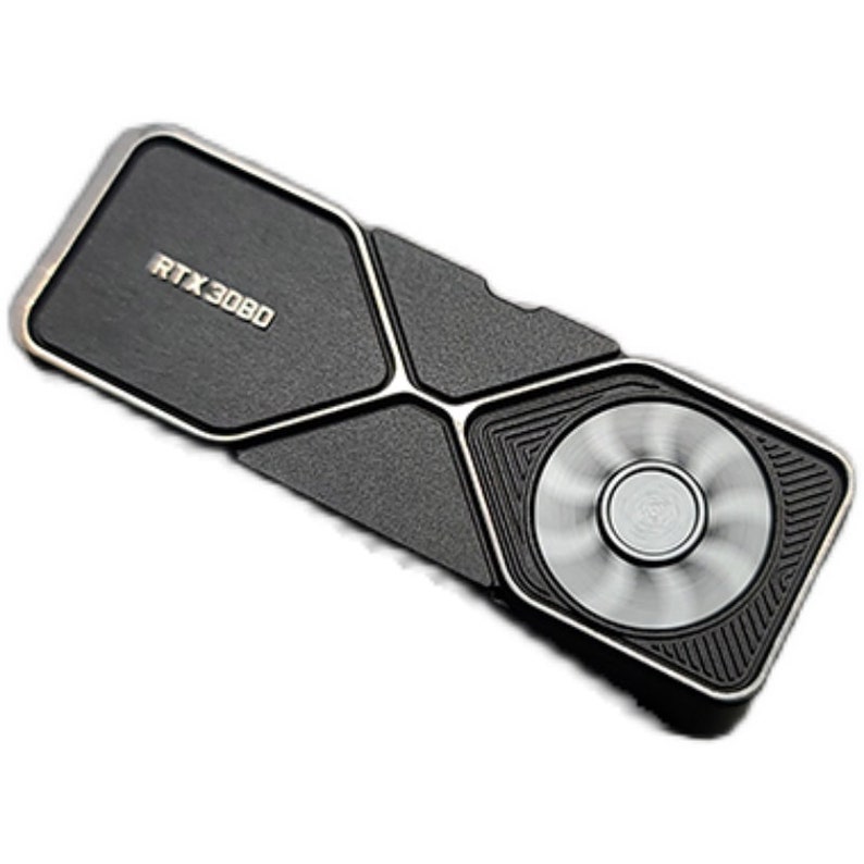 RTX3080 Graphics Card Keycap GPU 2.75U Rotating Artisan Metal Right ...