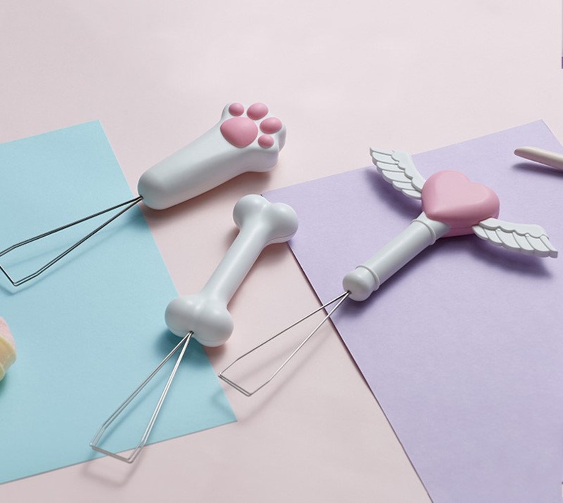 Keycap Puller Cat Paw Fairy Wand Bone Golden Hoop Artisan for - Etsy